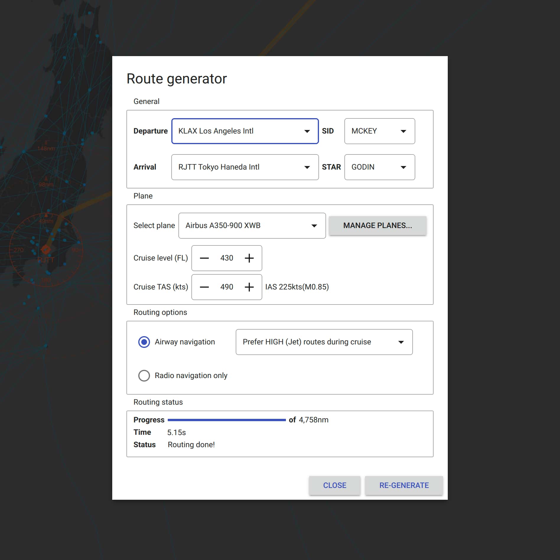XPFlightPlanner - Route generator from SID to STAR coming soon!