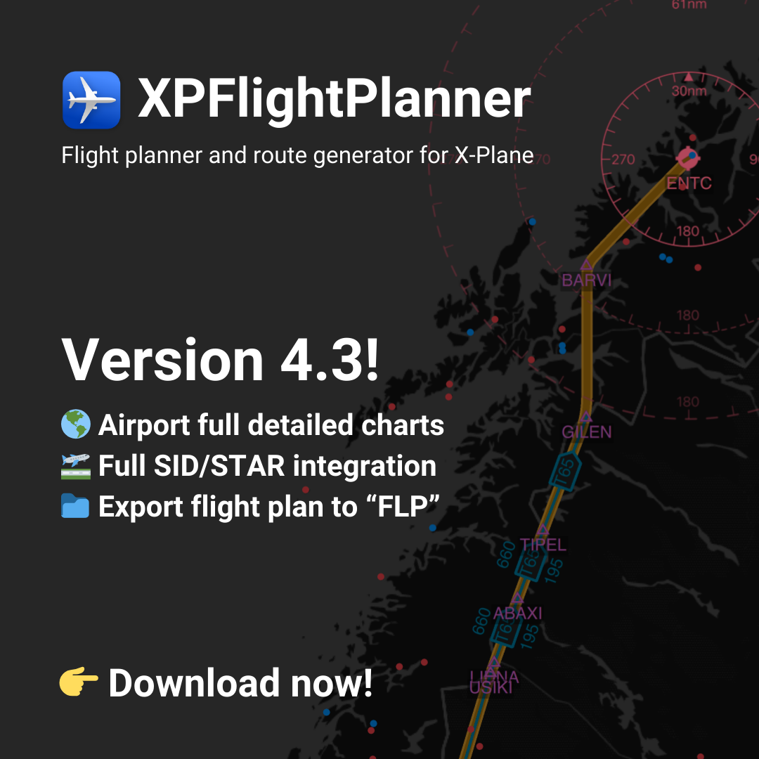 XPFlightPlanner - XPFP version 4.3.0 is here!
