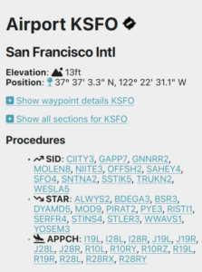 XPFlightPlanner - SID/STAR procedures