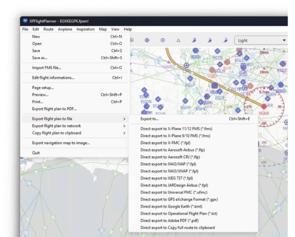 XPFlightPlanner - Export flight plan to X-Plane