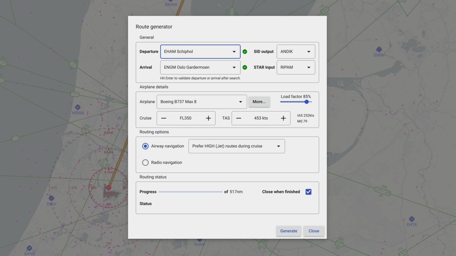 XPFlightPlanner - Automatic route generator