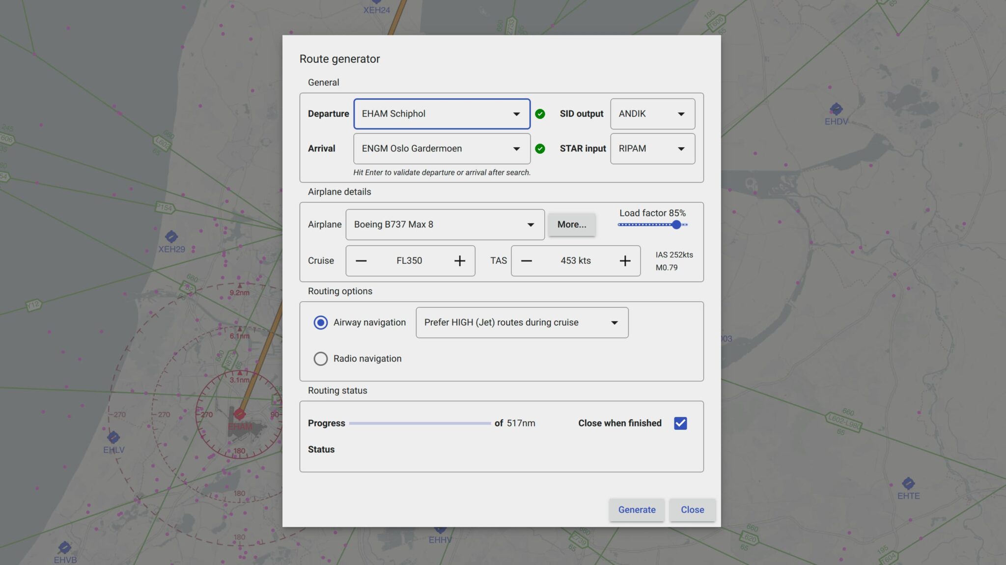 XPFlightPlanner - Automatic route generator