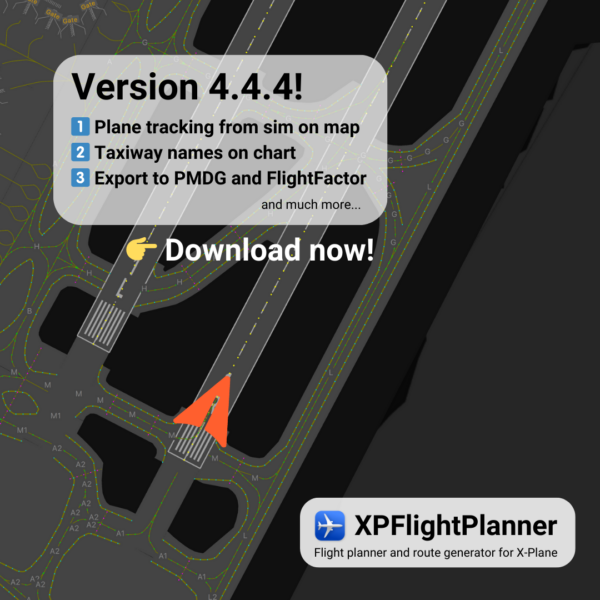 XPFlightPlanner - Release of version 4.4.4