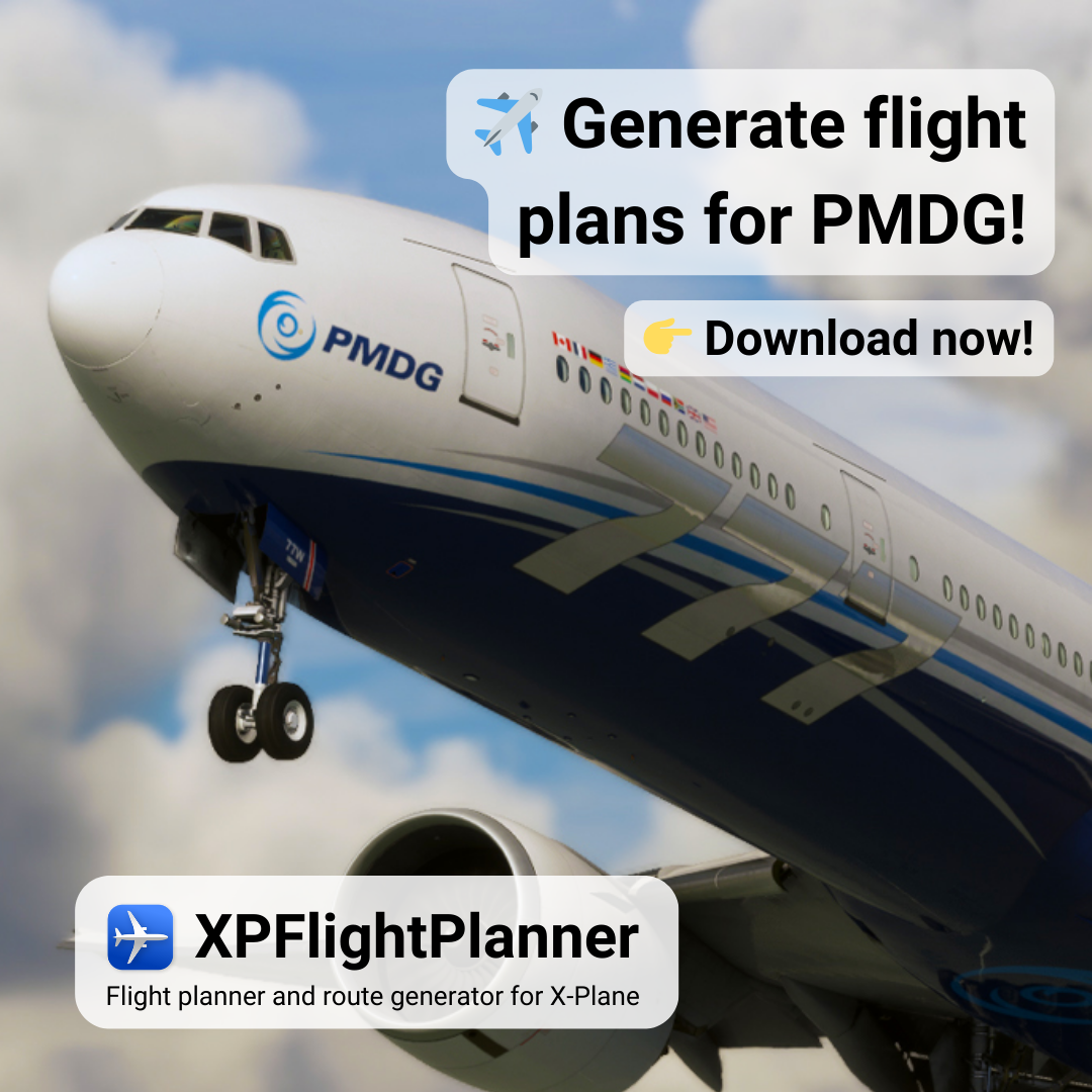 XPFlightPlanner - Export to PMDG