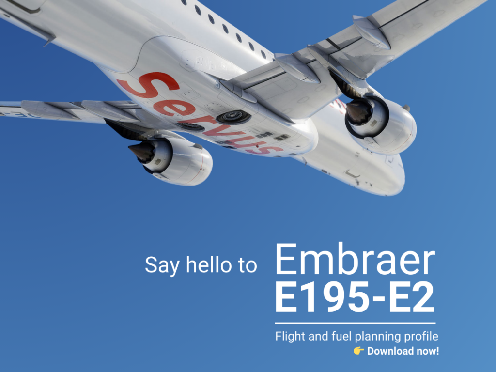 XPFlightPlanner - Flight planning with Embraer E195-E2